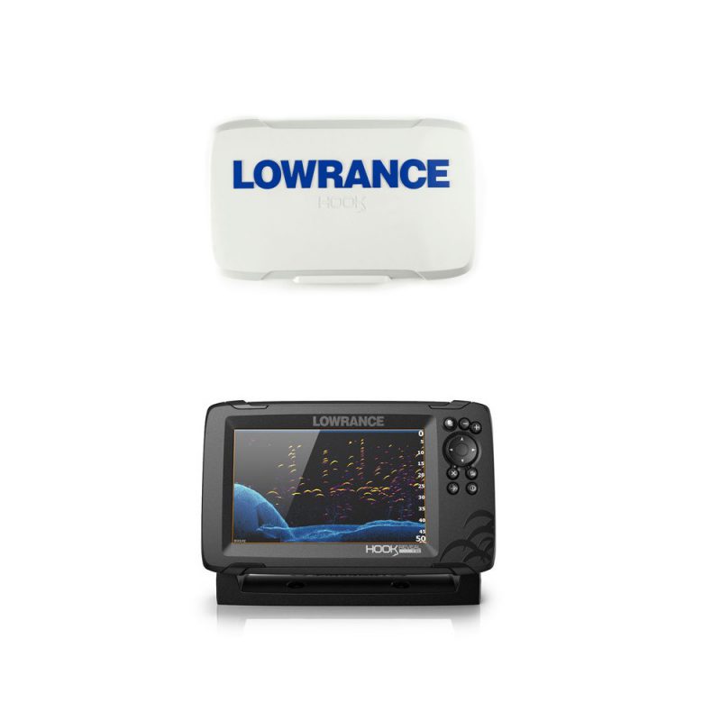 LOWRANCE HOOK Reveal 7 trasduttore Tripleshot CHIRP DOWNSCAN SIDESCAN ...
