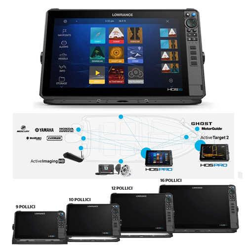 HDS-16 PRO with Active Imaging HD 3-in-1 Transducer (ROW) HDS Pro ...